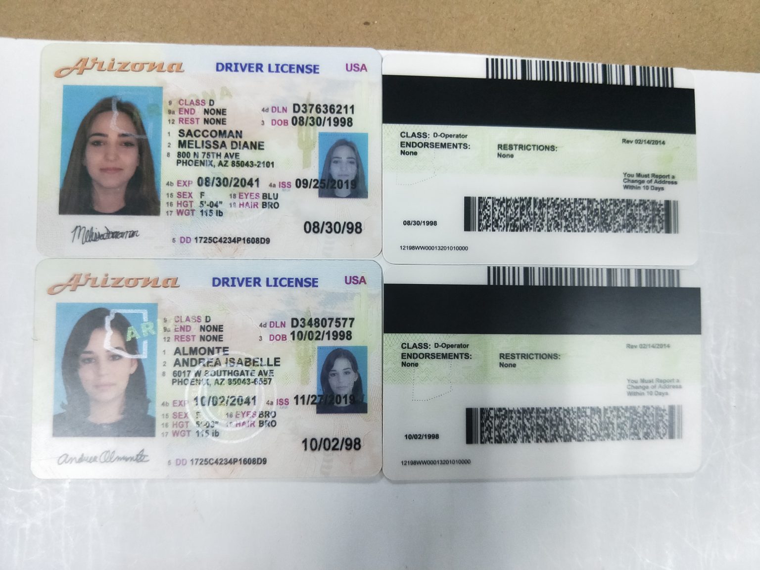 Arizona Fake ID | Buy Scannable Fake IDs | IDTop