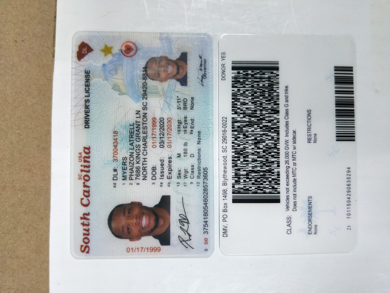 South Carolina Fake ID | Buy Scannable Fake IDs | IDTop