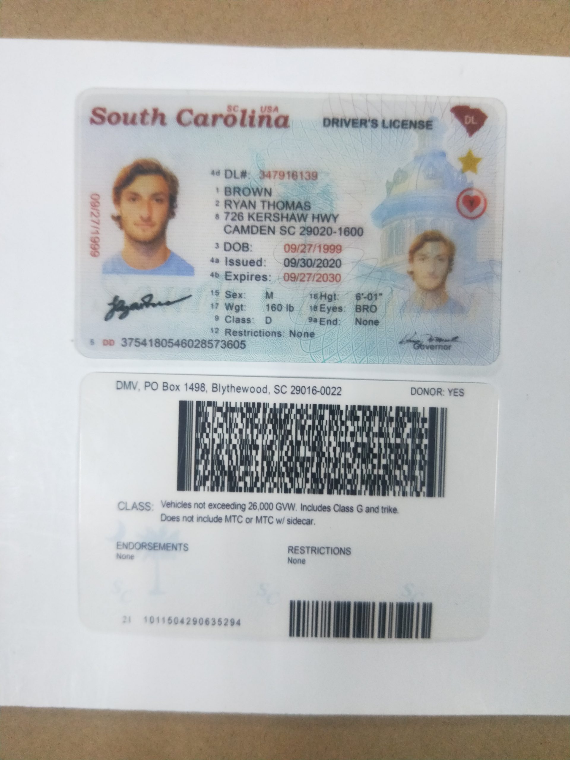 South Carolina Fake ID | Buy Scannable Fake IDs | IDTop