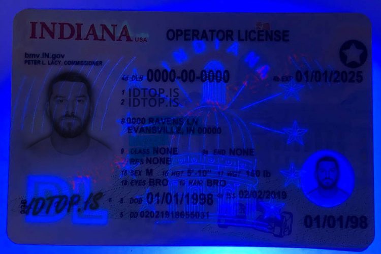 Indiana Fake ID | Buy Scannable Fake IDs | IDTop